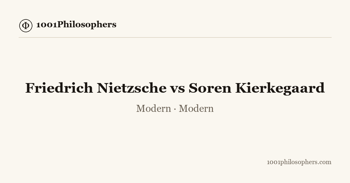 Friedrich Nietzsche vs Soren Kierkegaard: Key Differences and ...