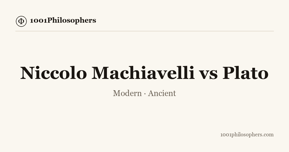 Niccolo Machiavelli vs Plato: Key Differences and Comparison ...